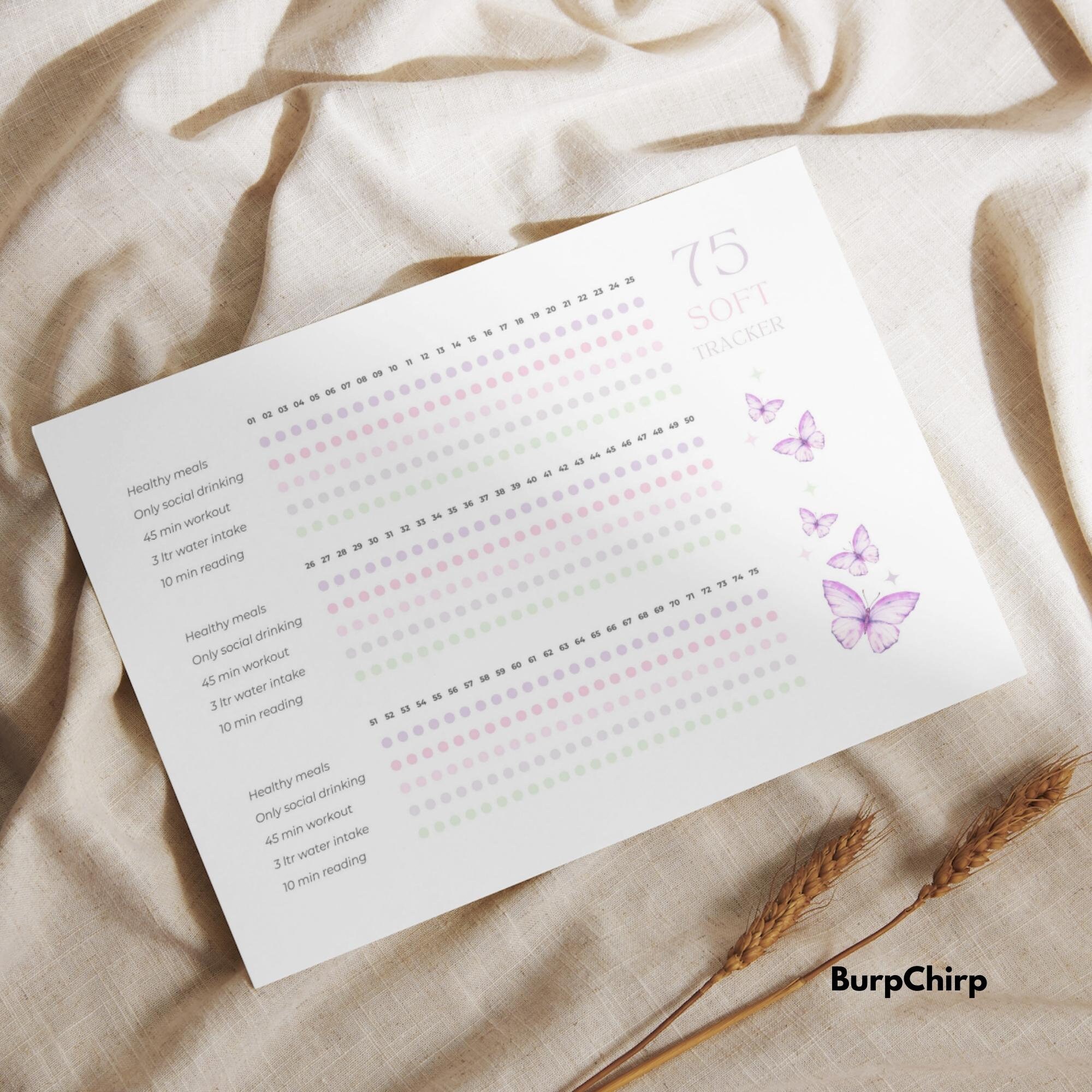75 Soft Challenge Tracker Printable 75 Soft Daily Tracker Goodnotes ...
