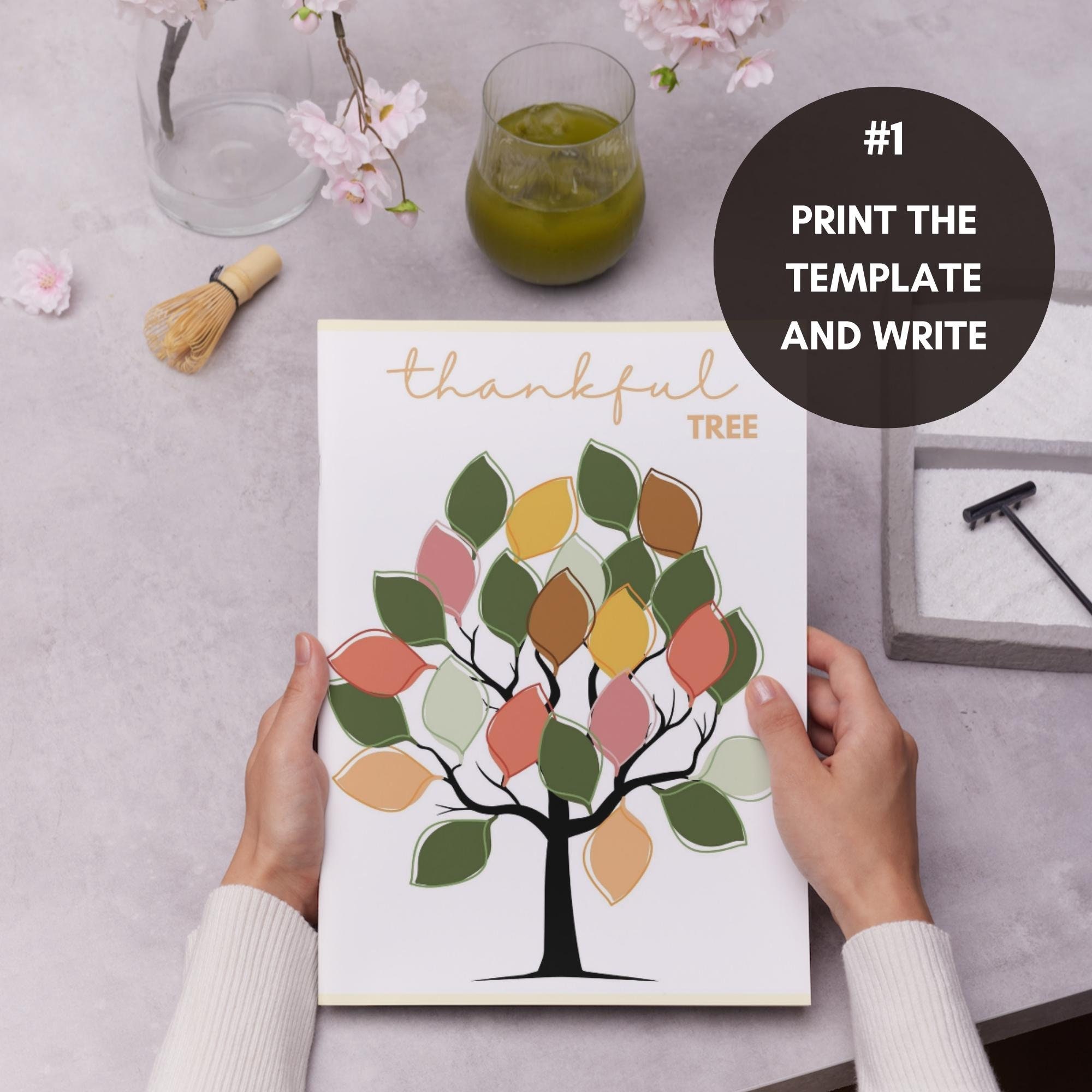 Thankful Tree for Kids Gratitude Tree Printable 30 Pages - Etsy