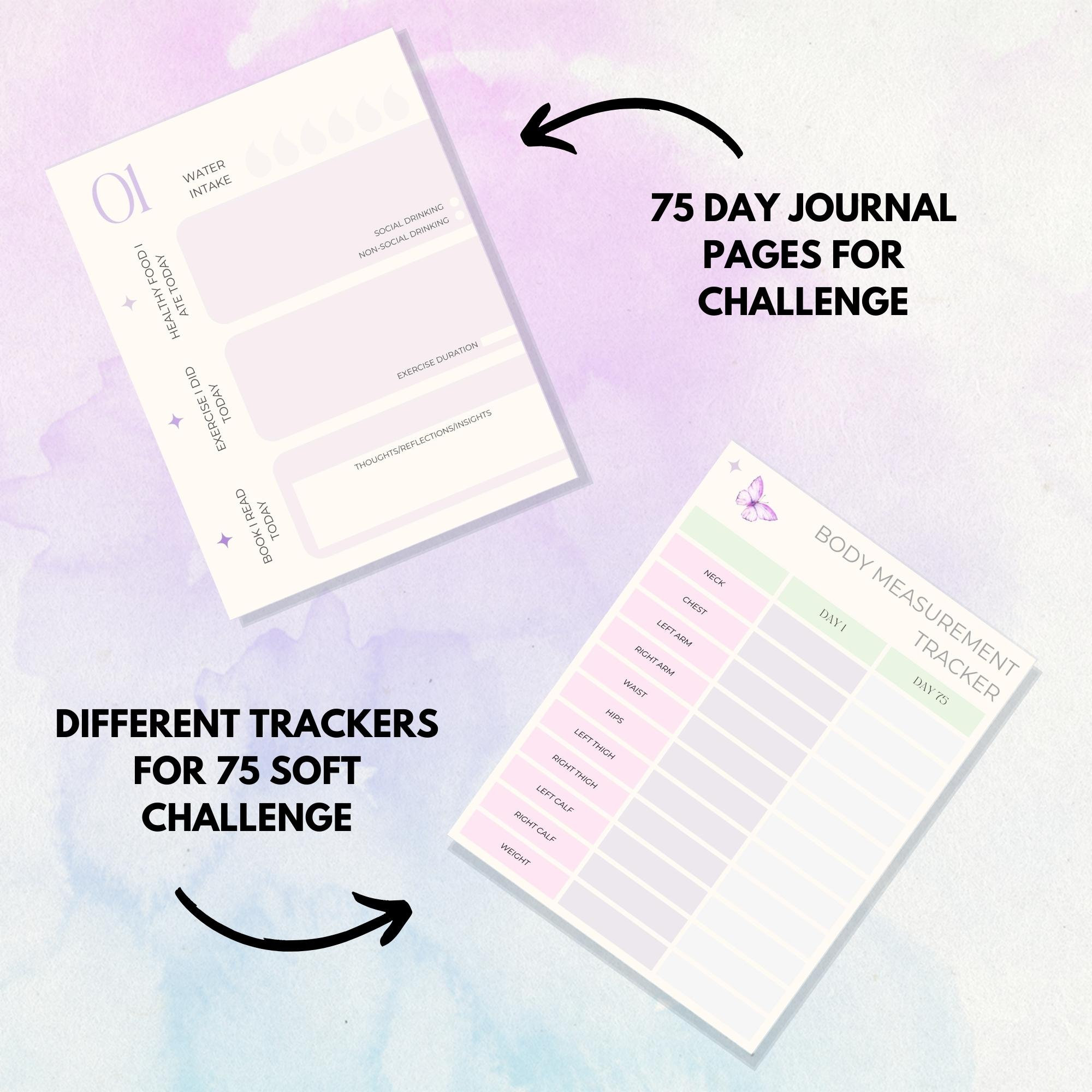 75 Soft Challenge Printable | 75 Soft Daily Tracker and Planner ...