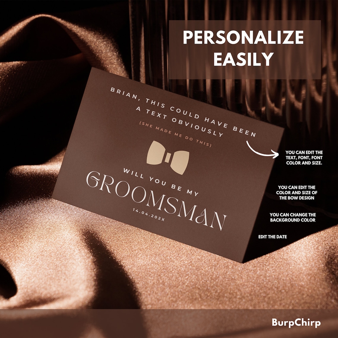 Groomsmen Proposal Card Best Man Proposal Card Be My - Etsy