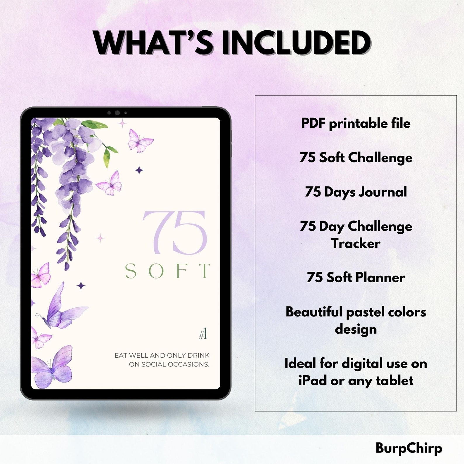 75 Soft Challenge Printable | 75 Soft Daily Tracker and Planner ...