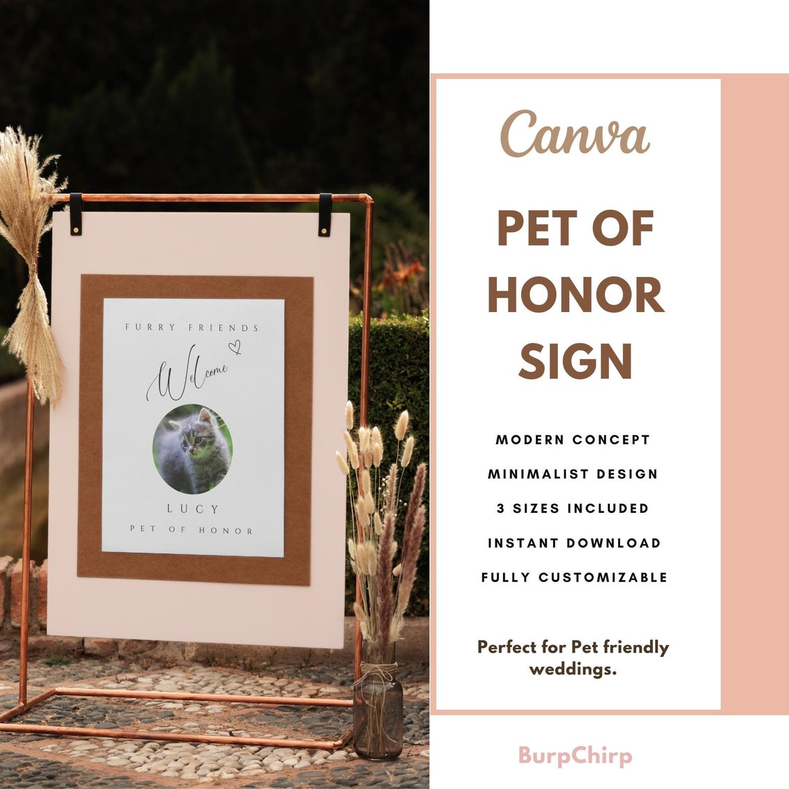Pet Wedding Welcome Sign Pet of Honor Sign Wedding Pet Sign Wedding ...