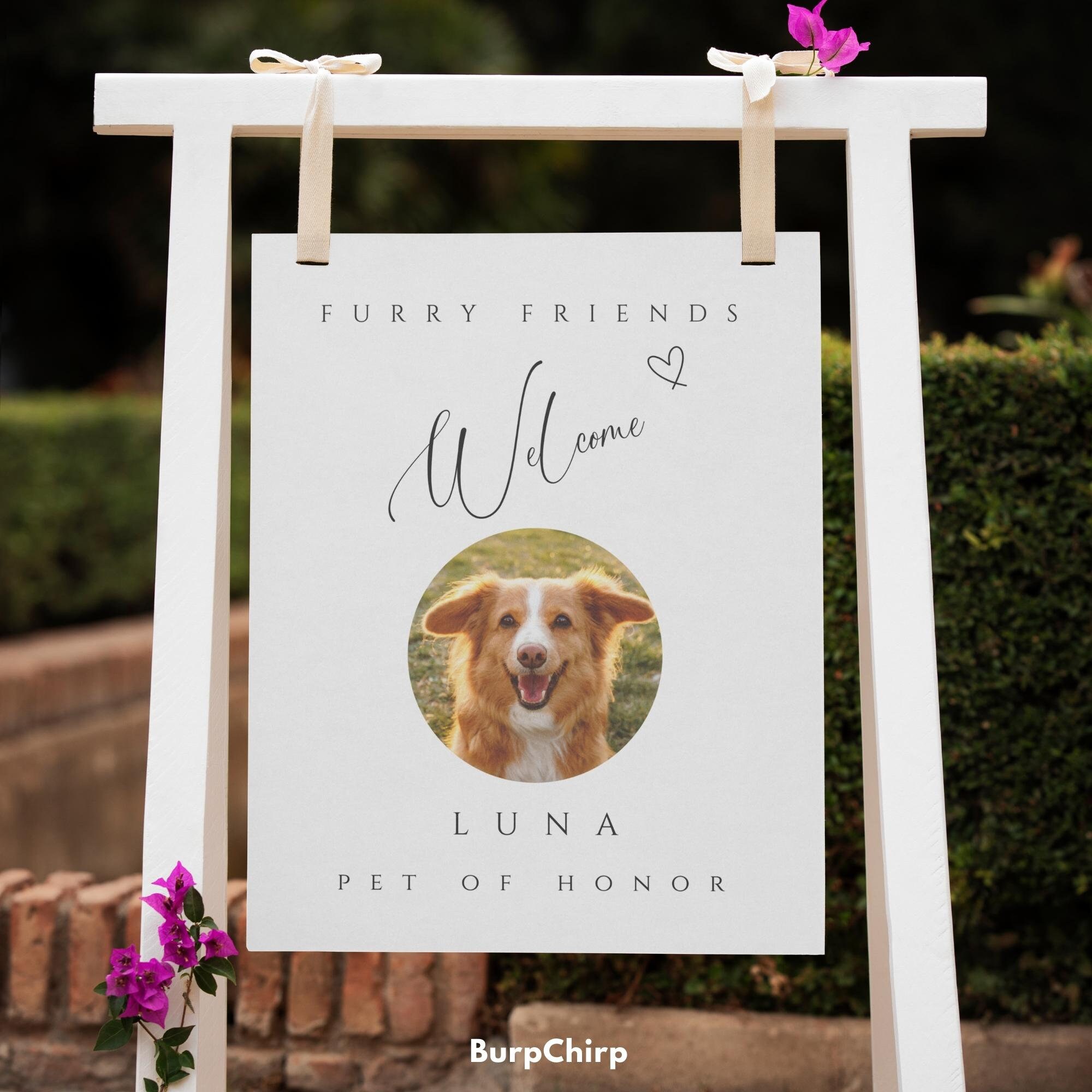 Pet Wedding Welcome Sign Pet of Honor Sign Wedding Pet Sign Wedding ...