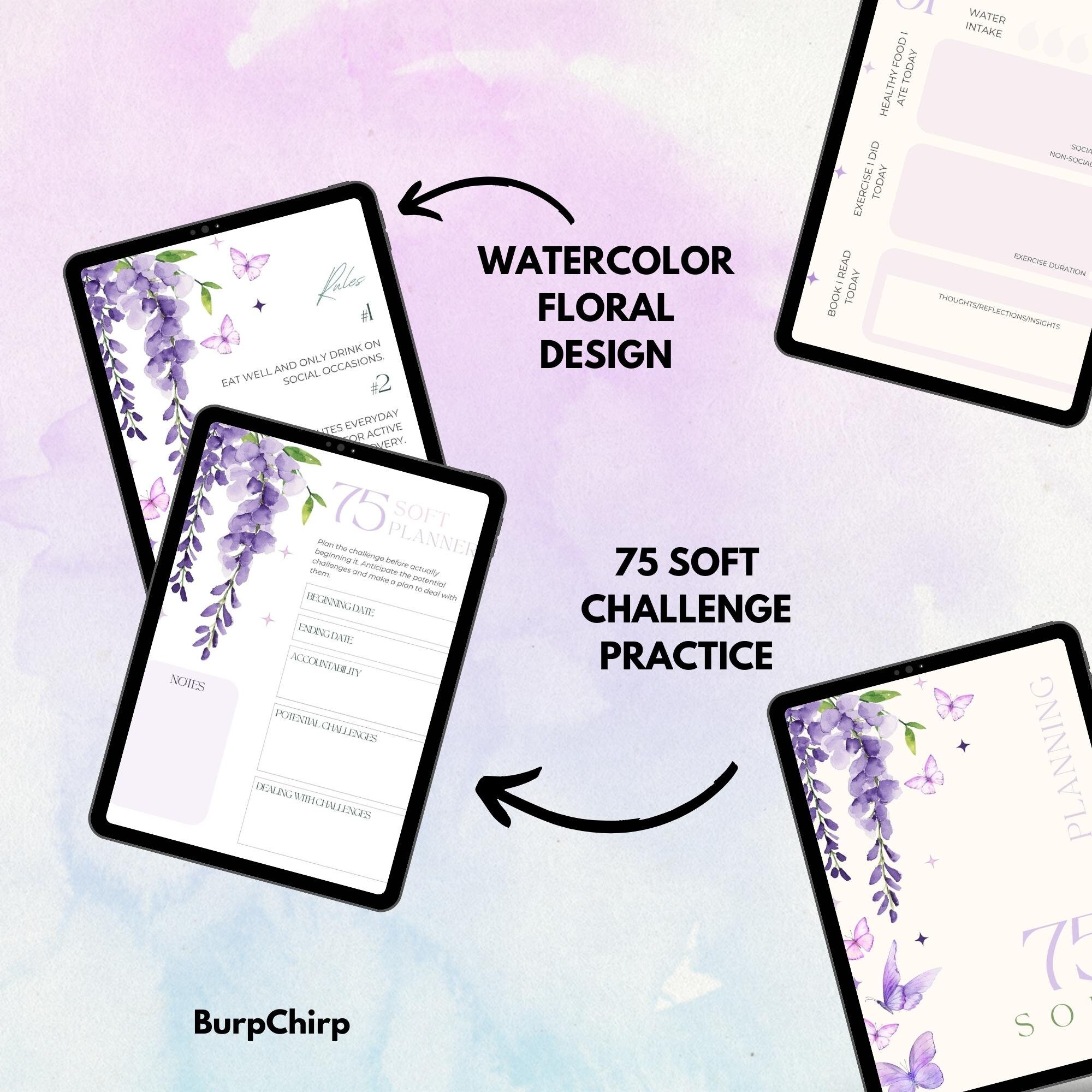 75 Soft Challenge Printable 75 Soft Daily Tracker and Planner Instant ...