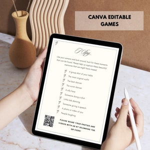 Wedding Reception Game Set, Table Games Bundle, Bridal Shower Activity ...