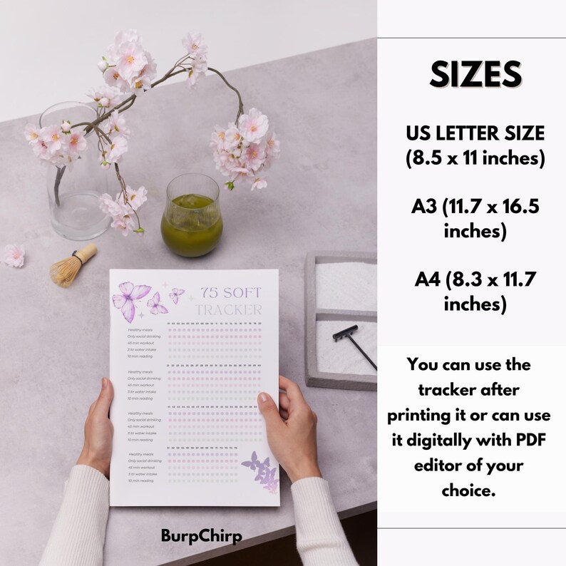 75 Soft Challenge Tracker Printable 75 Soft Daily Tracker Goodnotes ...