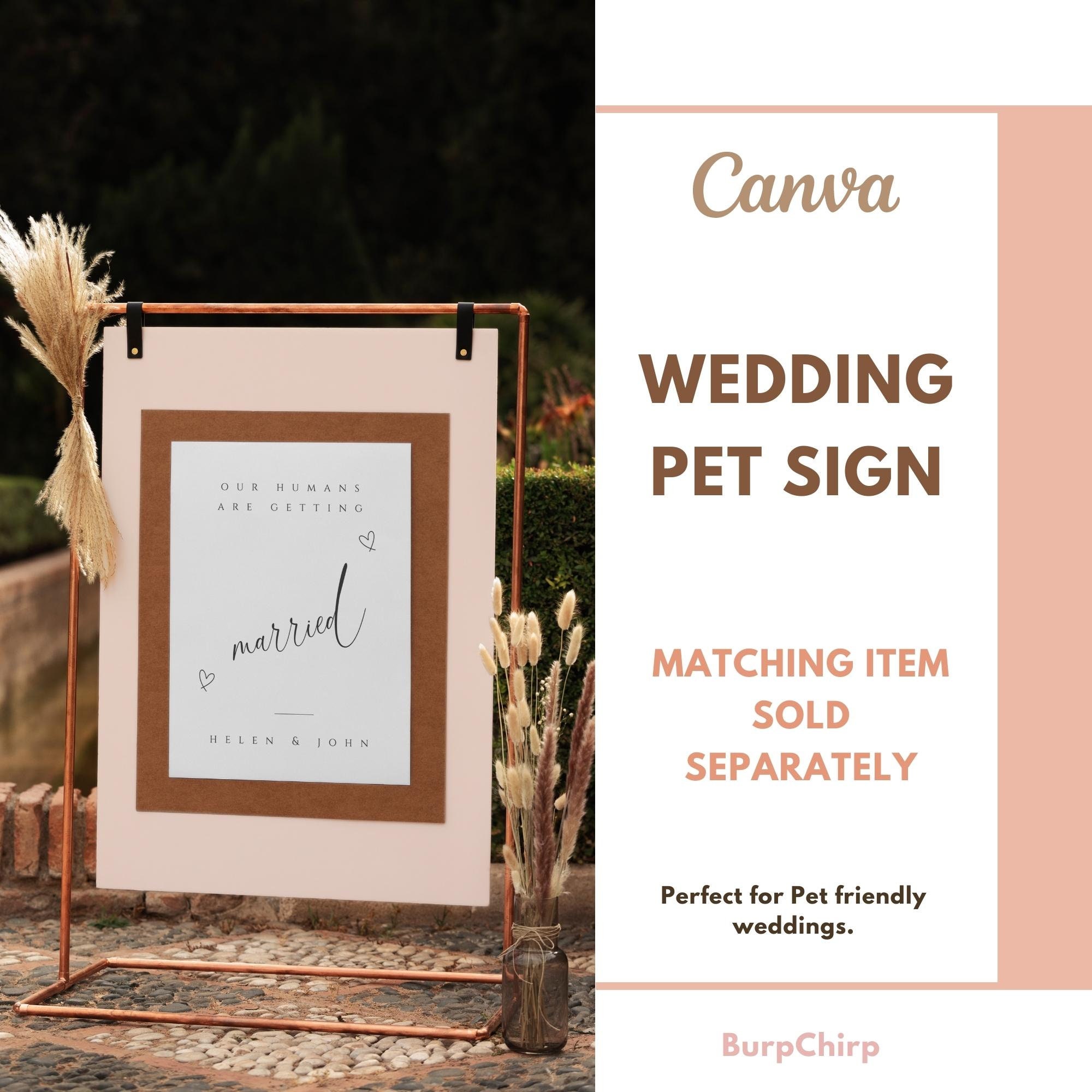 Pet Wedding Welcome Sign Pet of Honor Sign Wedding Pet Sign Wedding ...