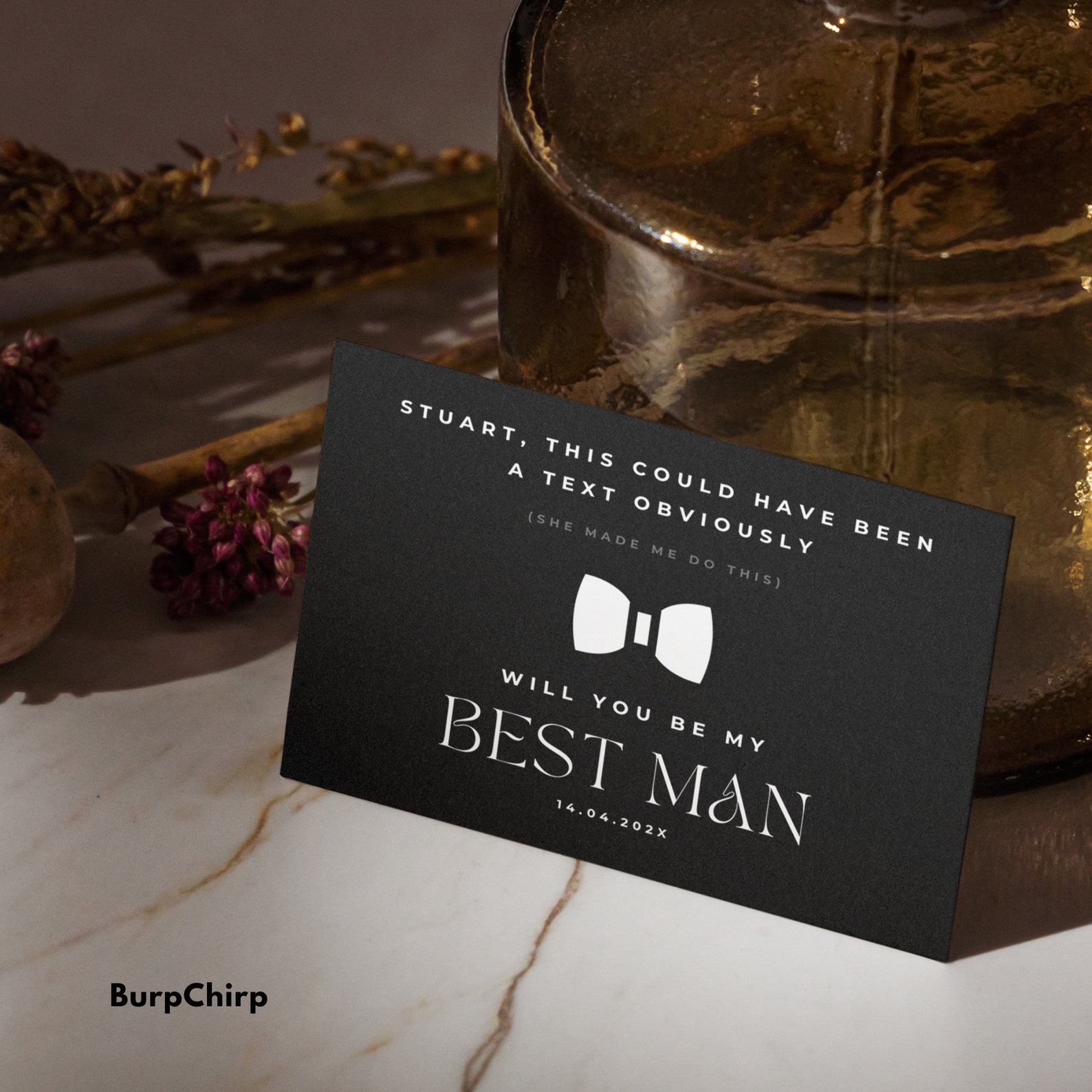 Groomsmen Proposal Card, Best Man Proposal Card, Be My Groomsman Funny ...