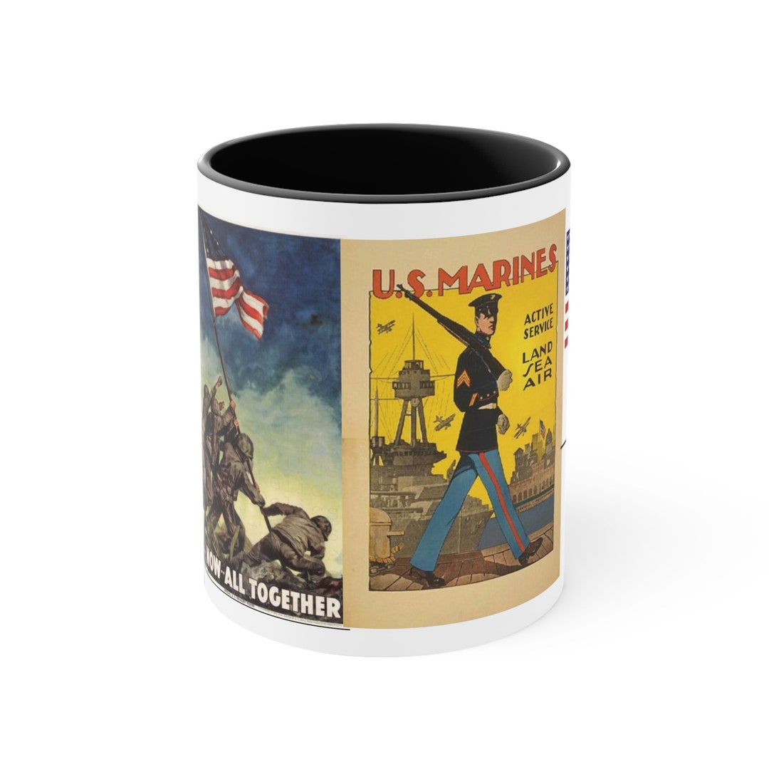 US Marine Corp Coffee Mug 11oz, WW2 Coffee Mug, DTA, Dude That's ...