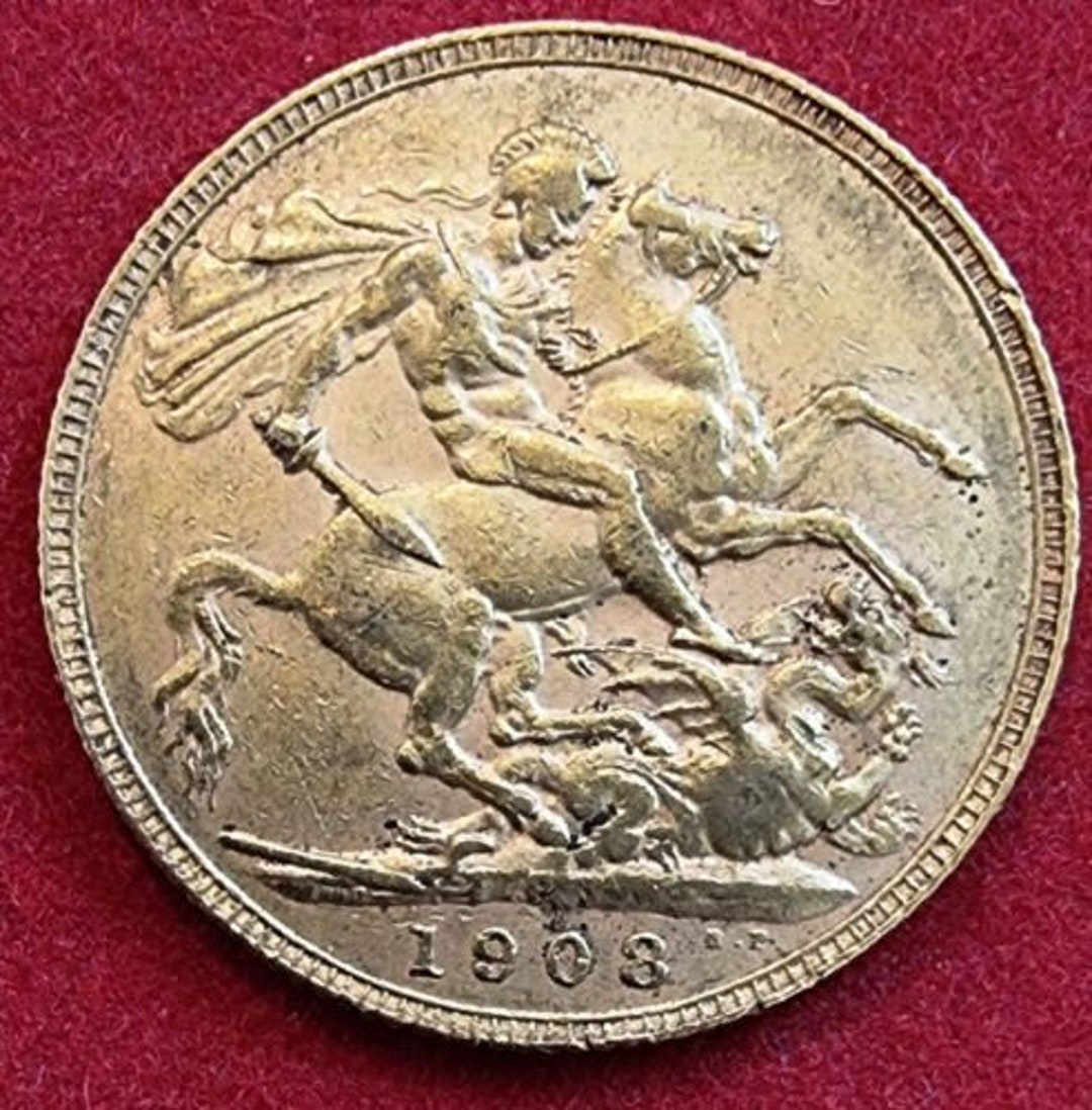 1908 King Edward VII Full Sovereign Gold Coin - Etsy