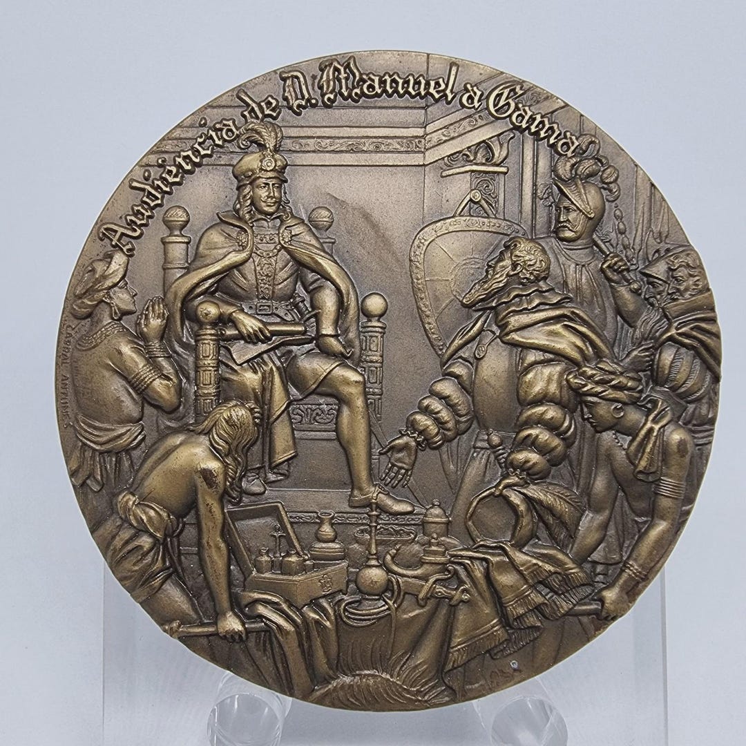 Bronze Medal/ Age of Discoveries/ Dom Manuel I and Vasco Da Gama / 581 ...