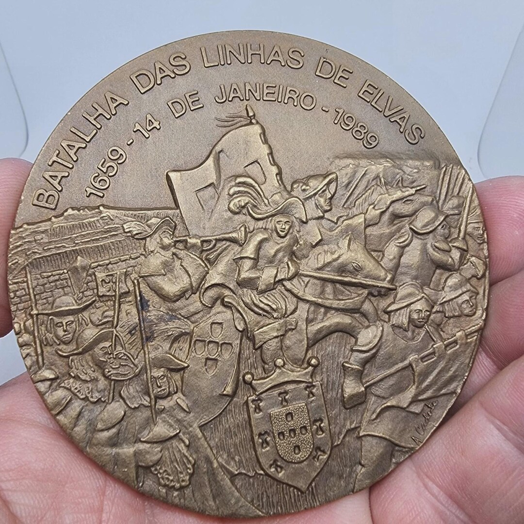 Bronze Medal / Medieval Battles / Battle of the Lines of Elvas - Etsy