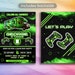Printable Invitation, Video Game Bus Invite, Gaming Birthday Invitation ...