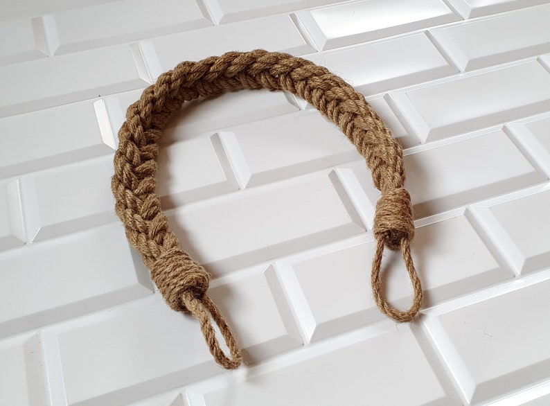 Curtain Tiebacks Chunky Braided. Pigtail of Four Ropes Shabby Chic ...
