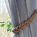 Curtain Tiebacks Chunky Braided. Pigtail of Four Ropes Shabby Chic ...