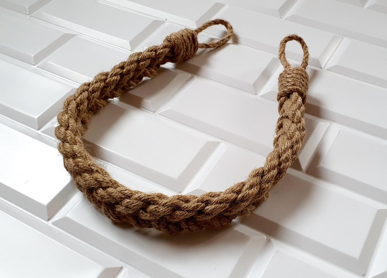 Curtain Tiebacks Chunky Braided. Pigtail of Four Ropes Shabby Chic ...
