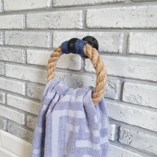 Rope Towel Ring - Etsy