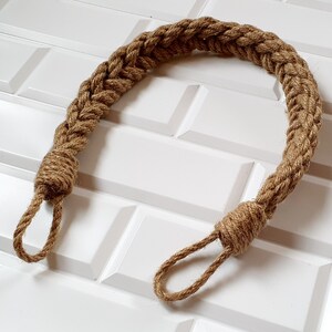 Curtain Tiebacks Chunky Braided. Pigtail of Four Ropes Shabby Chic ...