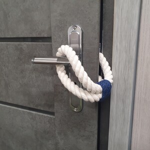 Handmade Cotton Rope Door Stopper: Nautical Navy Accent - Etsy