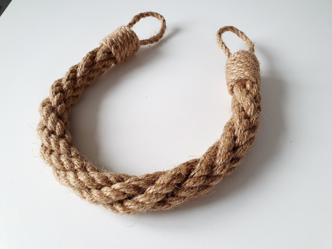 Curtain Tiebacks Jute Rope Shabby Chic Ties Twisted Jute Rope Nautical ...