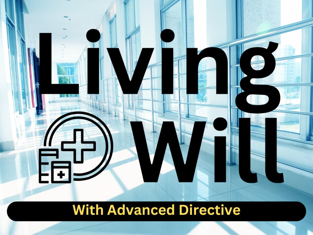 Living Will With Advanced Directive - Etsy
