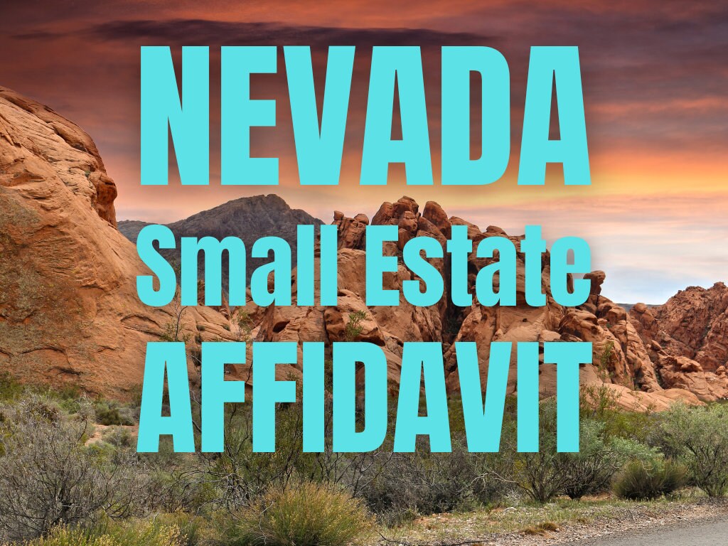 State of Nevada Small Estate Affidavit - Digital Download - Etsy
