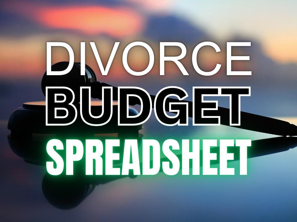 Divorce Budget Planning Worksheet - Digital Link - Etsy