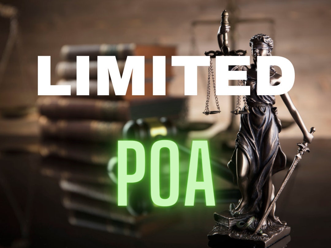 Limited POA Power of Attorney - Etsy