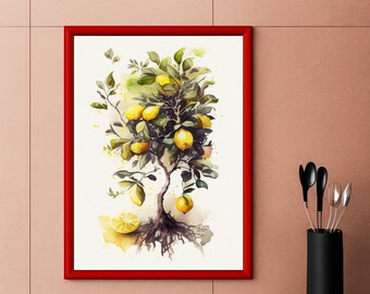 Lanscape Digital Download, Watercolor Painting, Printable Wall Art ...