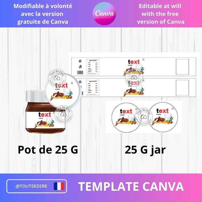 Etichetta nutella personalizzata - Etsy Italia