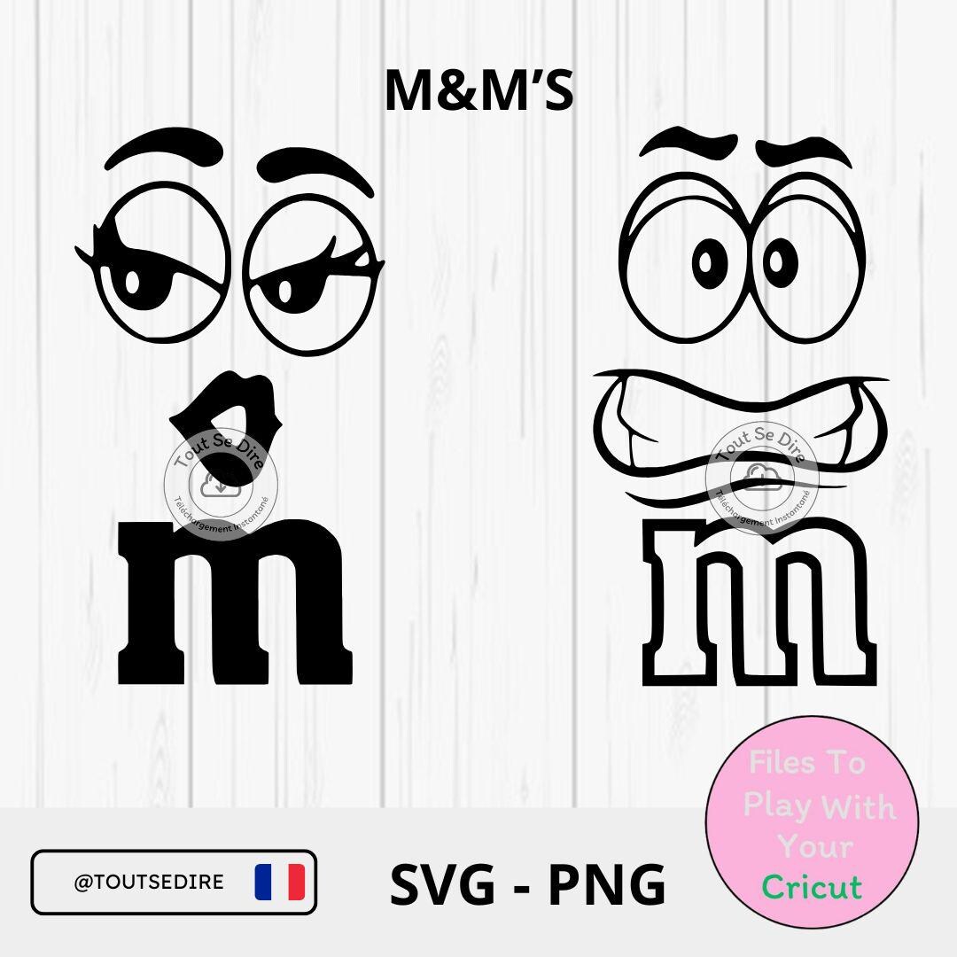 Instant DOWNLOAD M&m’s Candy Chocolate Mr and Mrs Digital File Cricut ...