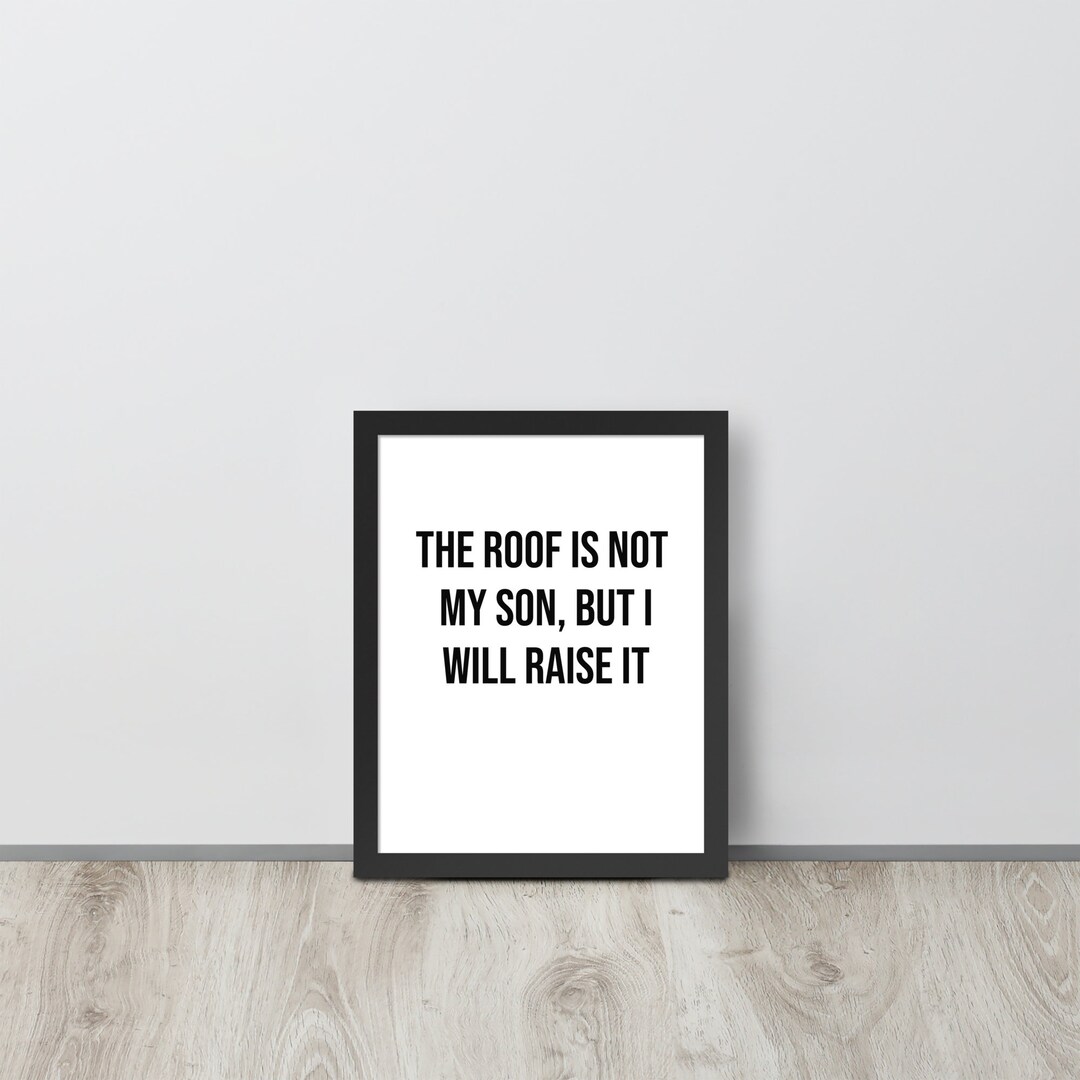 The Roof Poster - Etsy