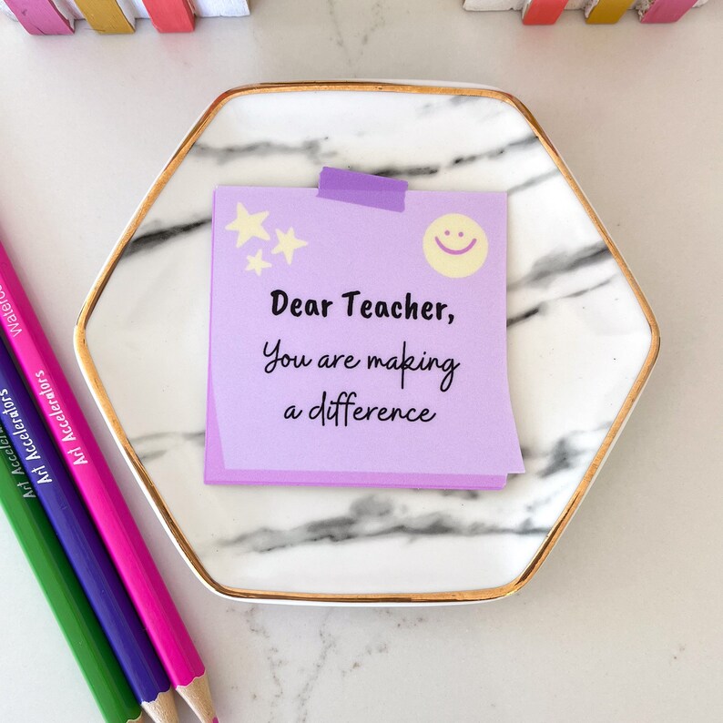 Cute Teacher Appreciation Week Sticker, Motivational Teacher Waterproof ...