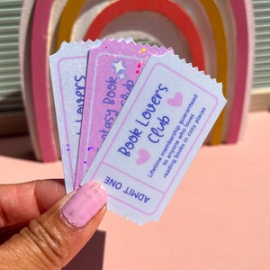 Fantasy Book Lovers Club Sticker, Romantasy Girlie Sticker, Bookish ...