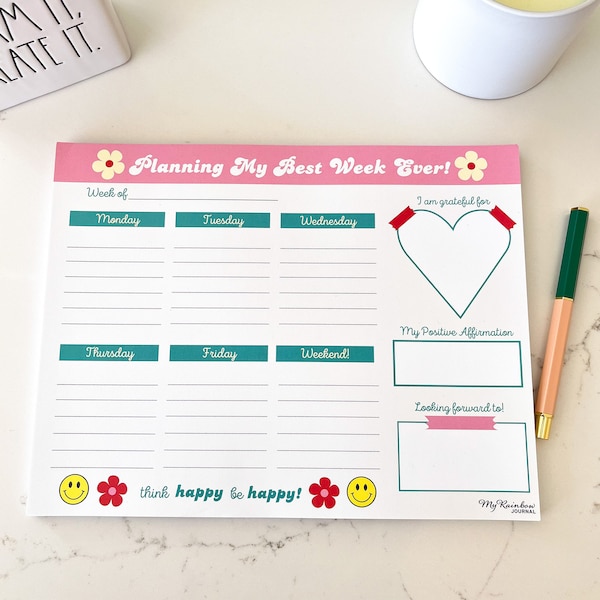 Planner Pad - Etsy