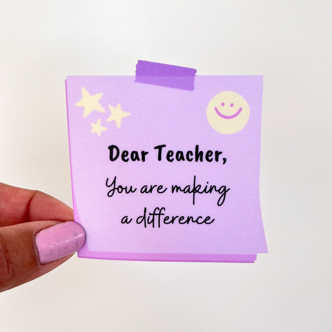 Cute Teacher Appreciation Week Sticker, Motivational Teacher Waterproof ...