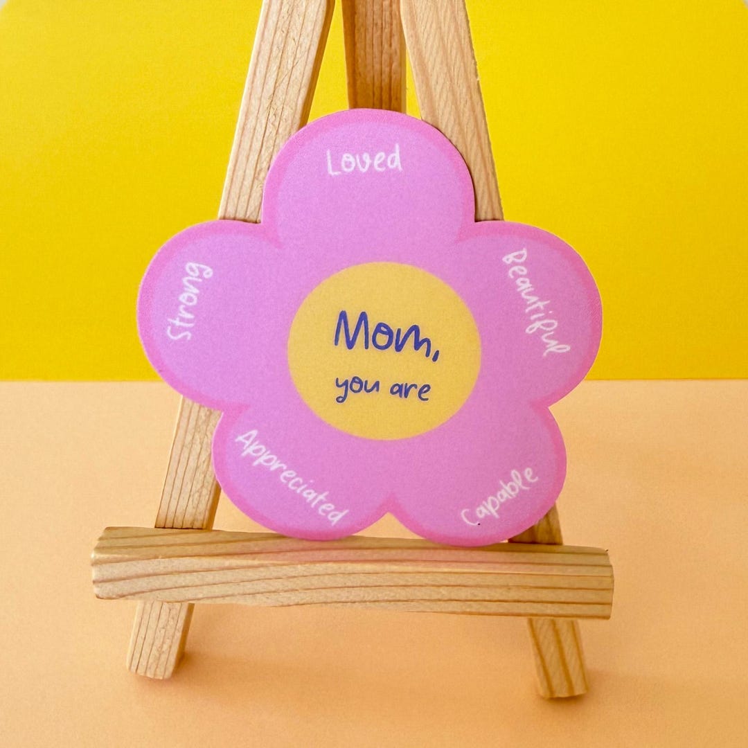 Mom Affirmations Sticker, Cute Mental Health Sticker, Mama Self Love ...