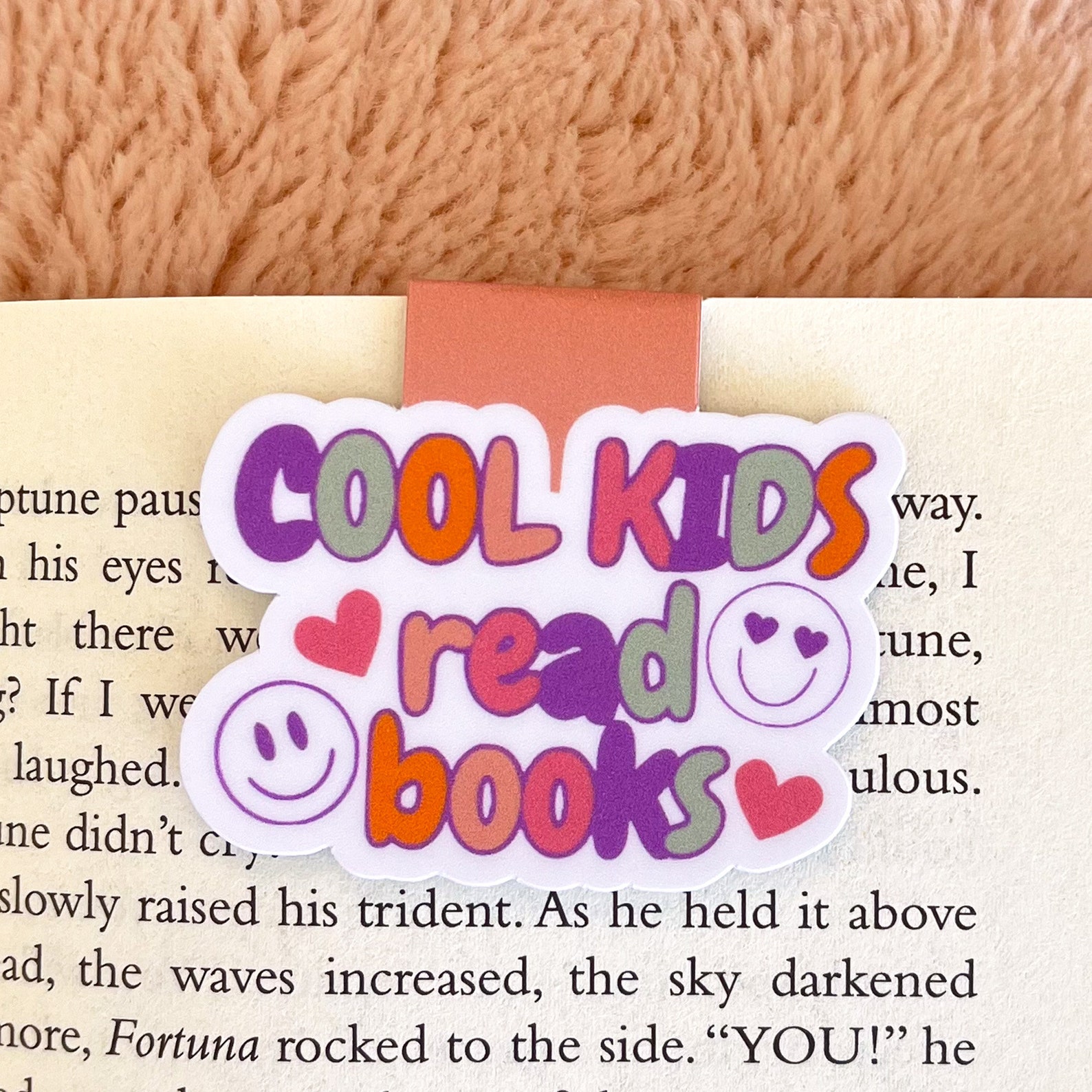 Cool Kids Read Books Magnetic Bookmark | Cute Retro Kids Bookmark ...