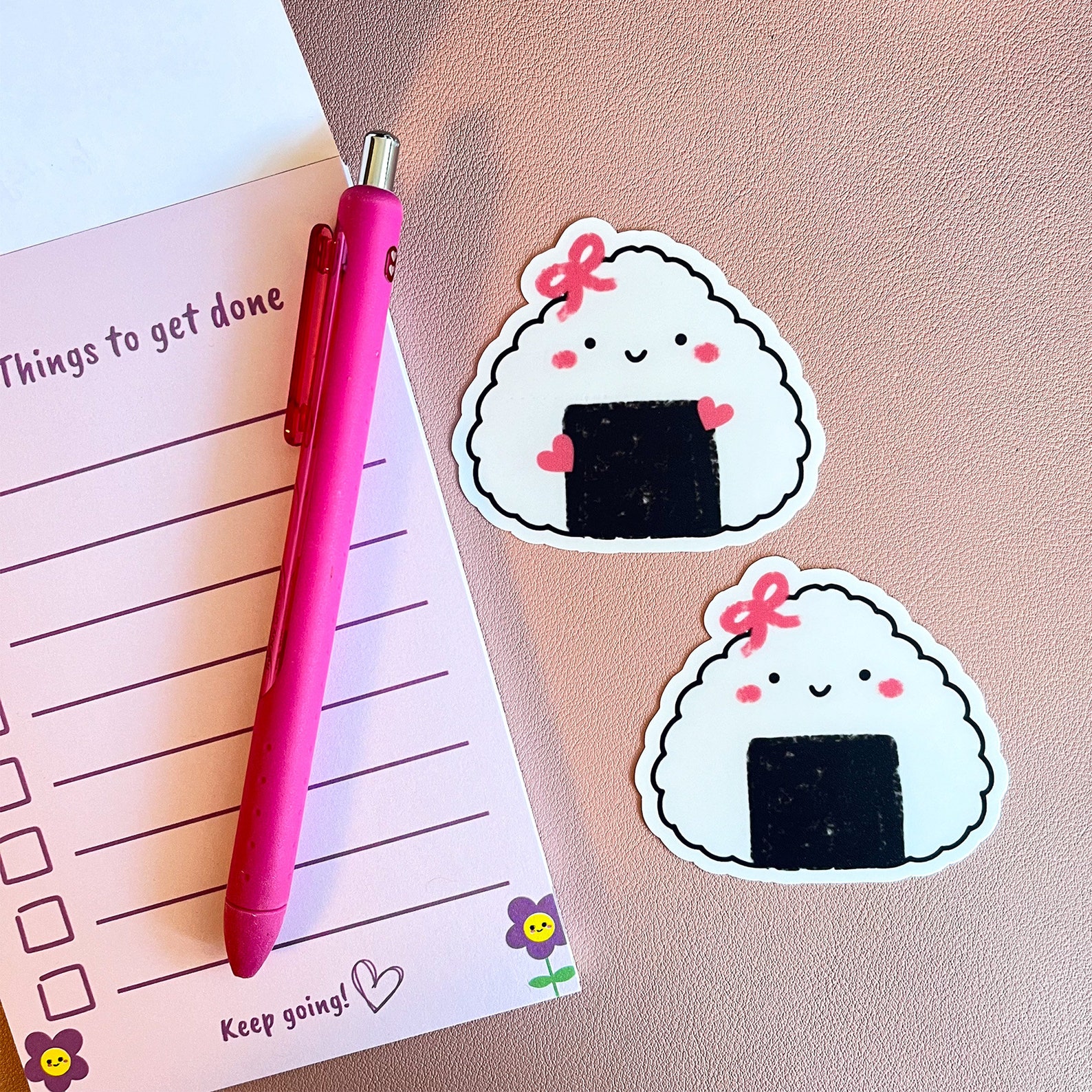 Onigiri Rice Ball Sticker, Cute Kawaii Japanese Food Sticker, Asian ...