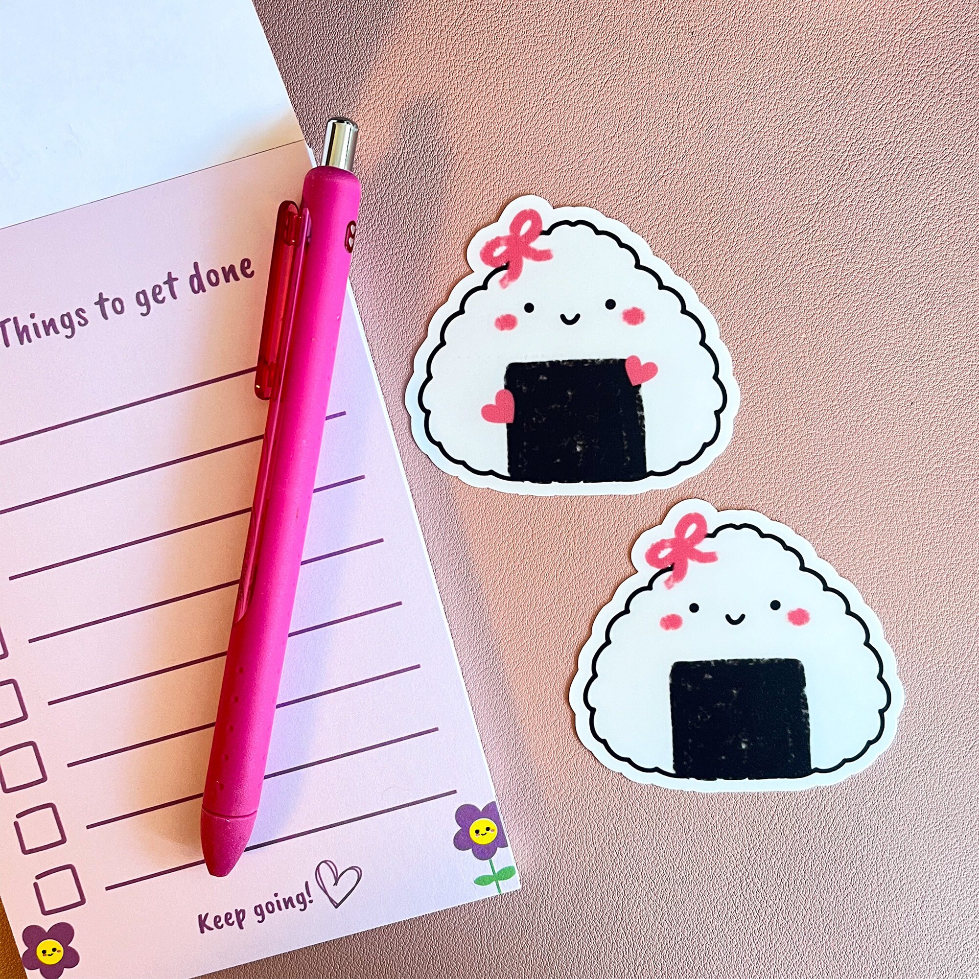 Onigiri Rice Ball Sticker, Cute Kawaii Japanese Food Sticker, Asian ...
