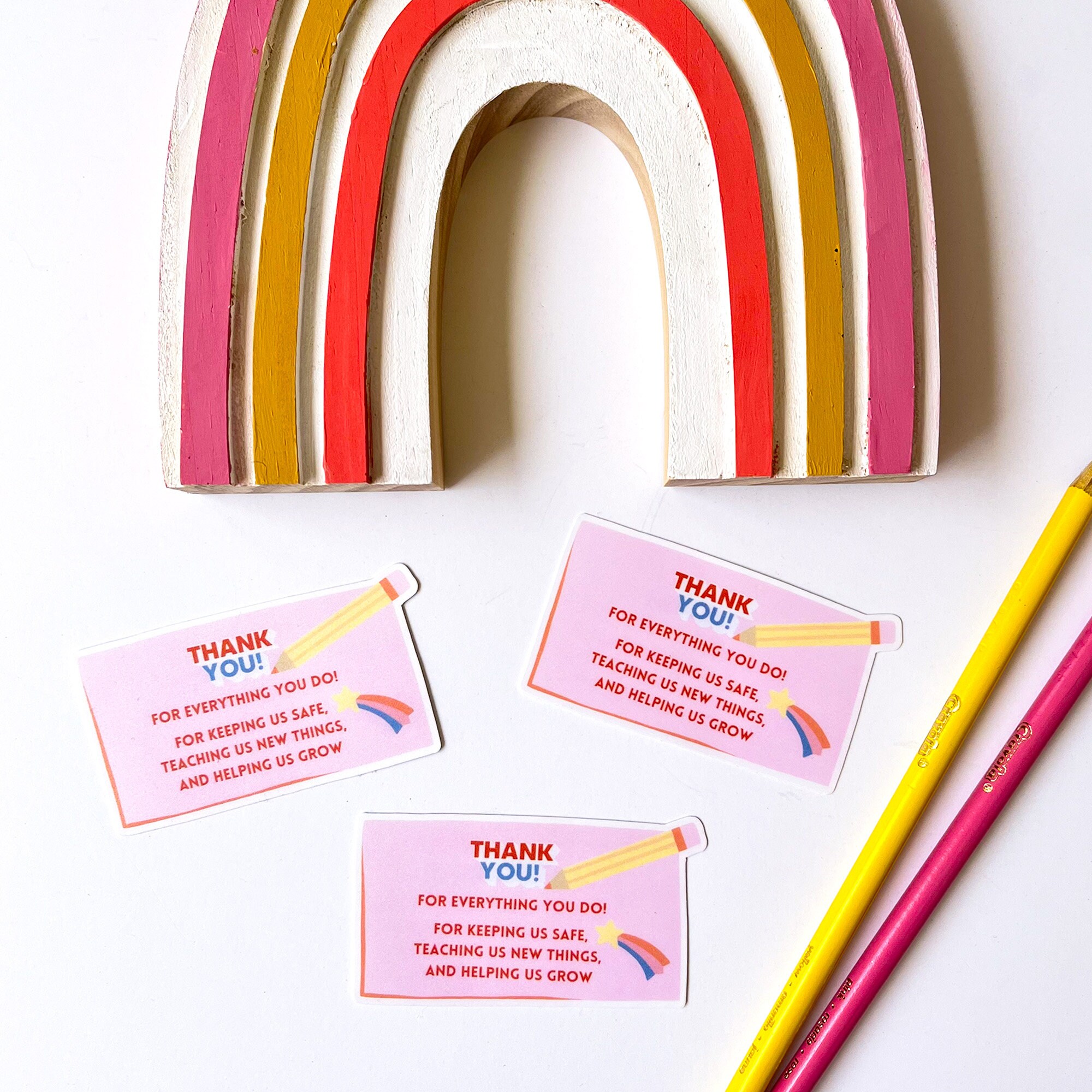 Teacher Appreciation Sticker Positive Message Waterproof - Etsy