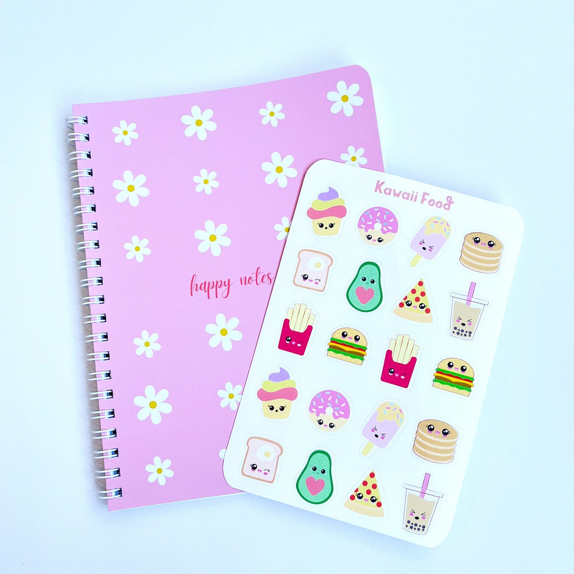 Kawaii Food Sticker Sheet, Cute Kids Sticker Sheet, Journal Planner ...