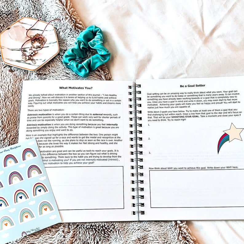 Kids Guided Journal, Growth Mindset, Gratitude Journal, Aesthetic ...