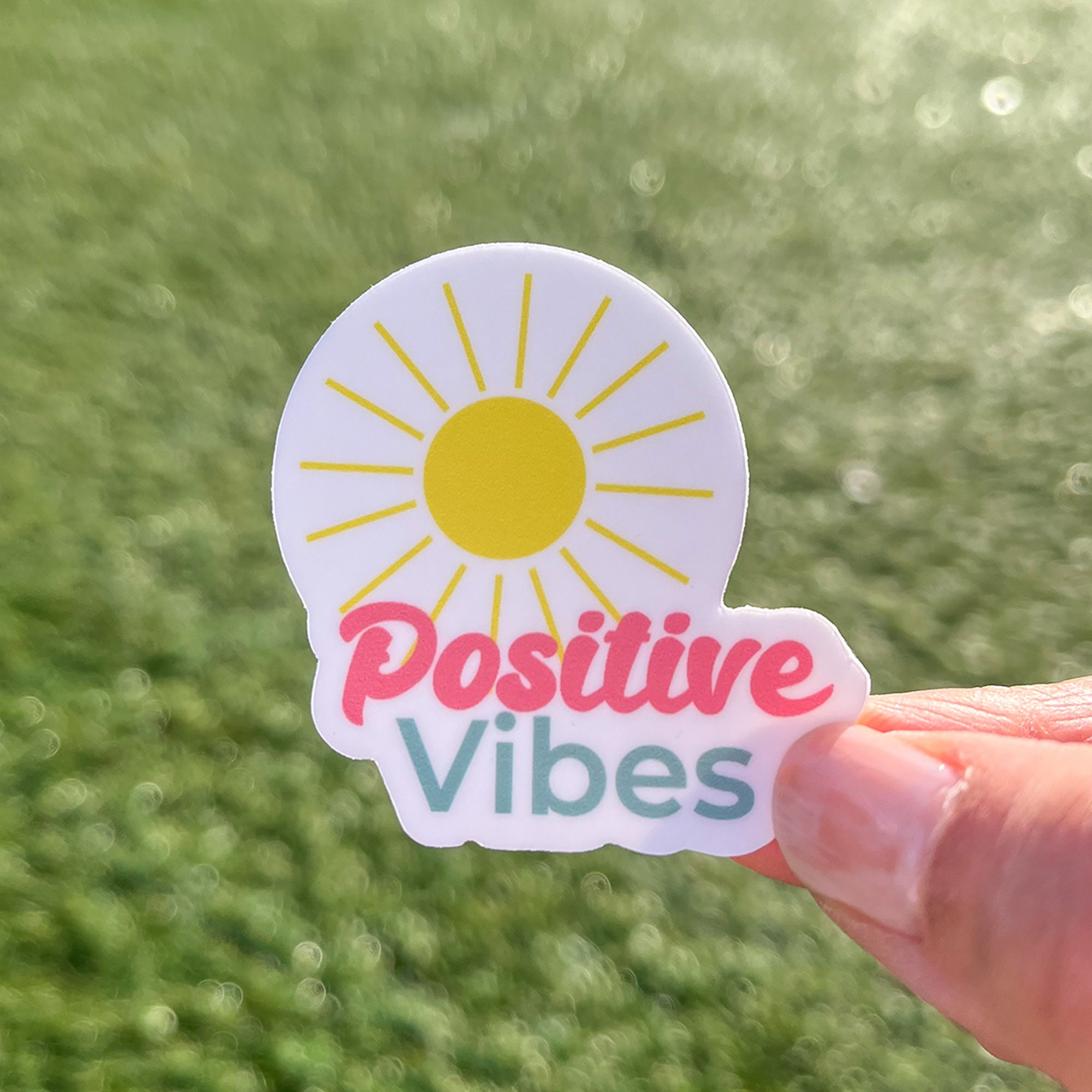 Positive Vibes Sticker Pack, Cute Sticker Bundle, Water Bottle Sticker ...