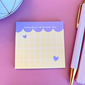 Sticky Notes Note Pad, Cute Kawaii Stationery Gift for Her, Mental ...