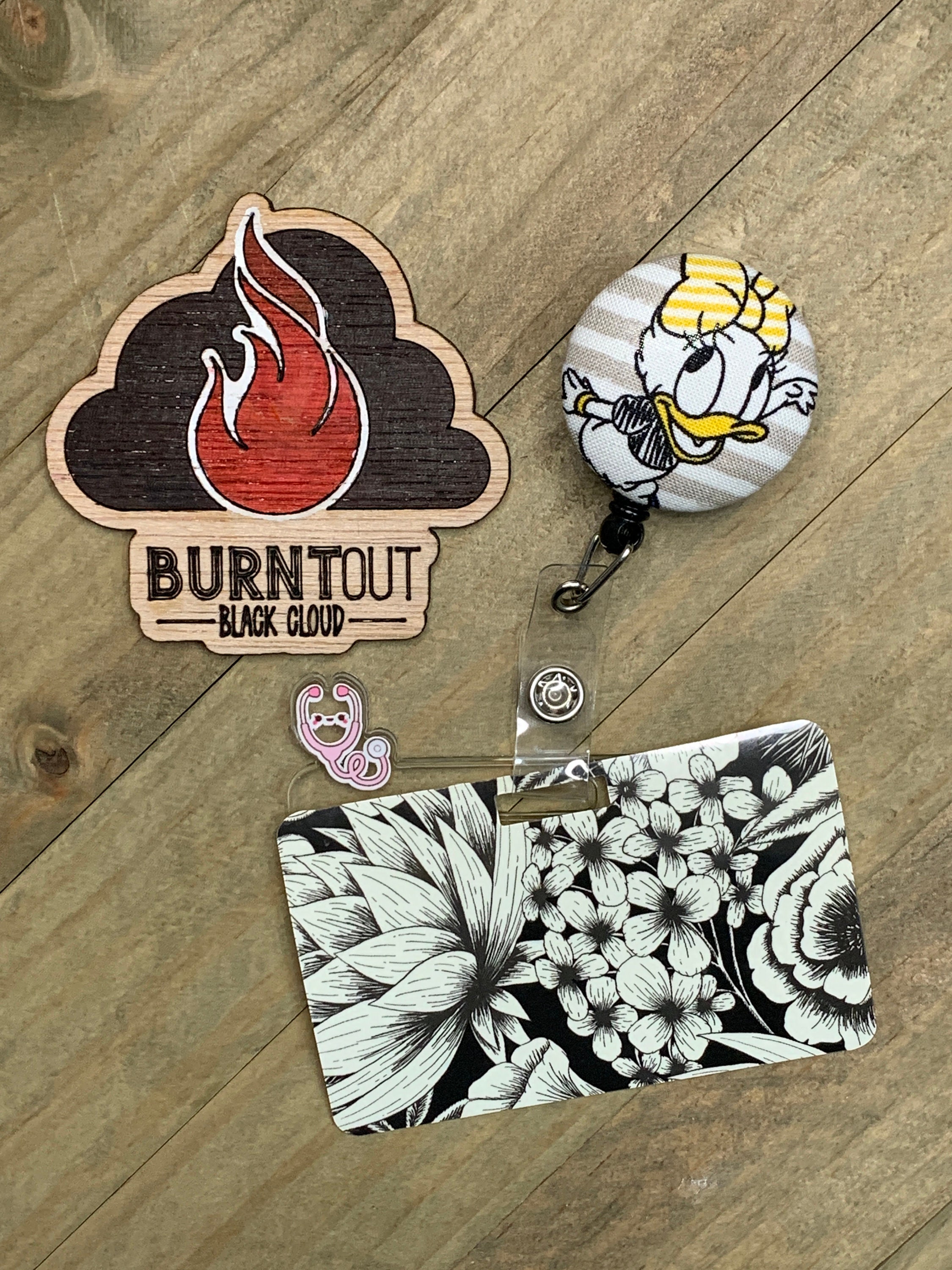 Cute Stethoscope badge Buddy badge Topper Nurse Gift Nurse Humor Badge ...