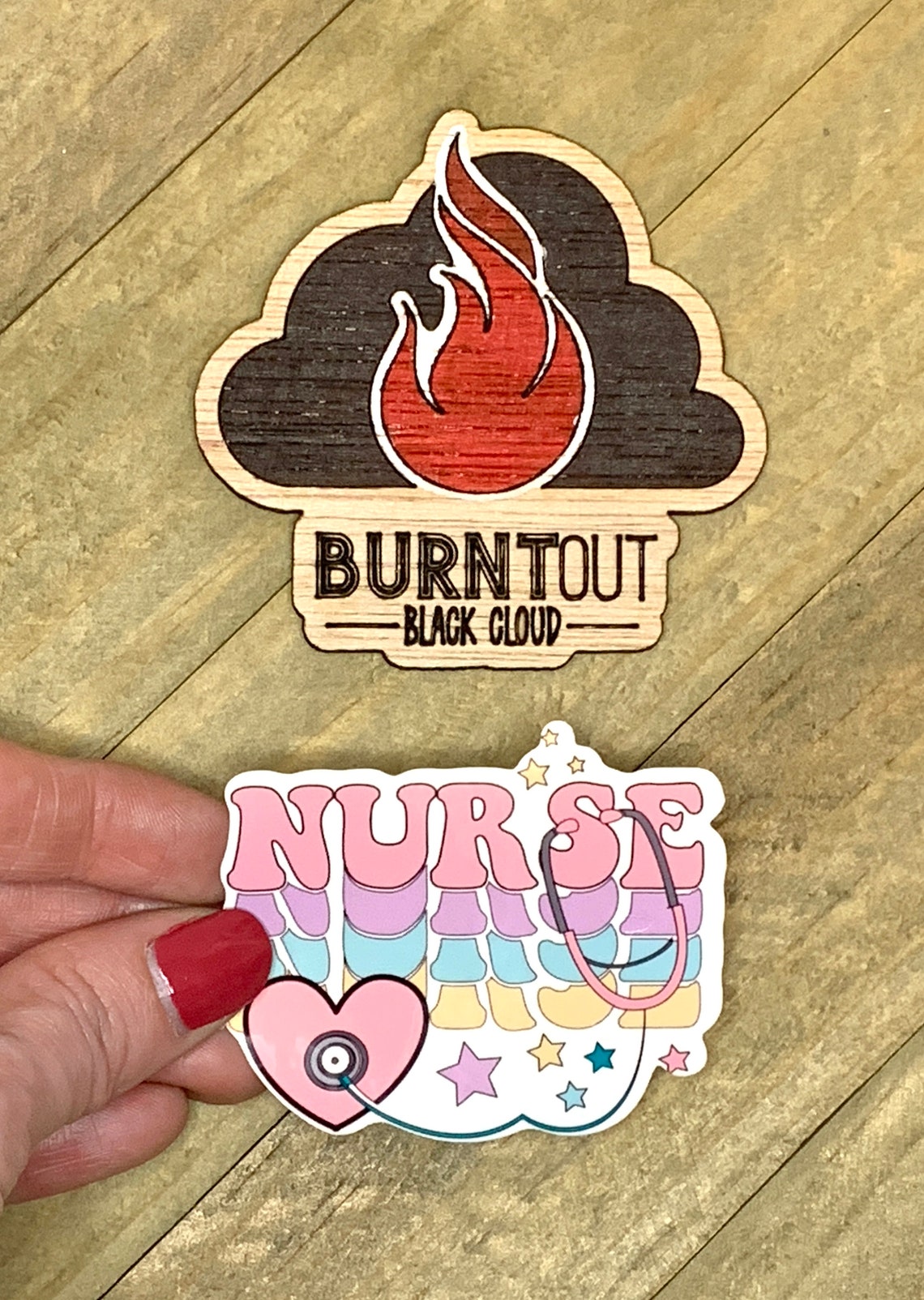 Retro Stacked Nurse Dark Humor Nurse Sticker Nurse Sticker - Etsy