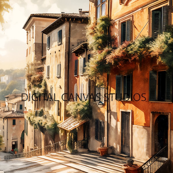 Tranquil Countryside, Vintage Landscape, European, Rolling Hills ...