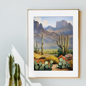 Arizona Desert, Southwest, Cacti, Saguaro, Flowers, Desert, Vibrant ...