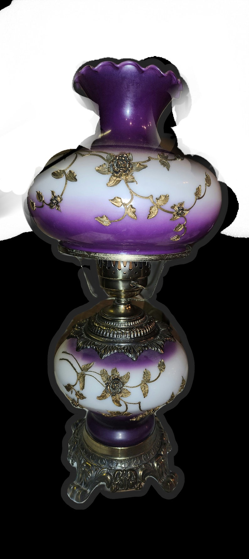 Gorgeous Gone With the Wind Purple Parlor Lamp - Etsy